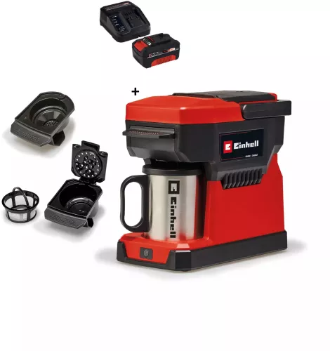 Cafetiera fara fir Einhell TE-CF 18 Li-Solo Power X-Change 18 V recipient de - cel.ro