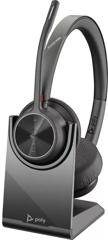 Casti Stereo HP Poly Voyager 4320 cu stand pentru incarcare Microfon USB-A