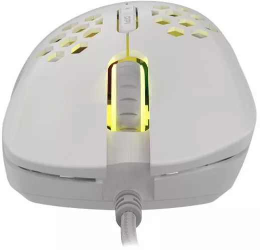 Mouse Gaming Genesis Krypton 555 iluminare RGB USB 8000 DPI Alb NMG ...