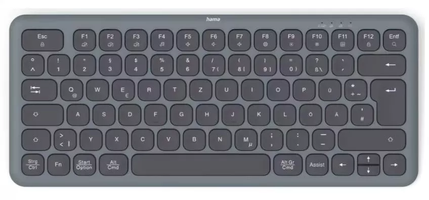 Tastatura HAMA WK-500 USB Bluetooth Layout US Negru U8173059 - cel.ro