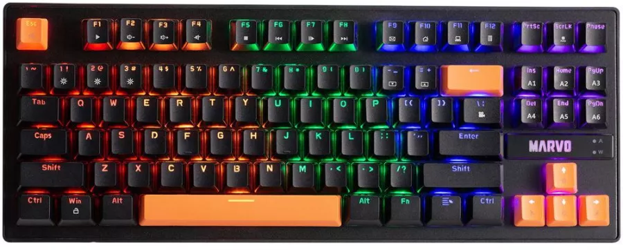 Tastatura Gaming Mecanica Marvo KG901C USB iluminare RGB Negru MARVO ...