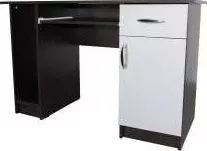 Birou Nero cu 1 usa si 1 sertar Wenge/Fildes 120 x 74 x 60 cm - cel.ro