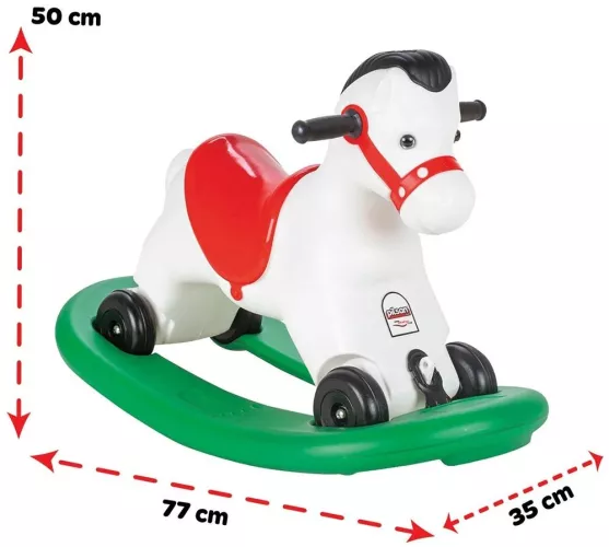 Balansoar muzical pentru copii Pilsan Horse alb pl-07-520k-wh - cel.ro
