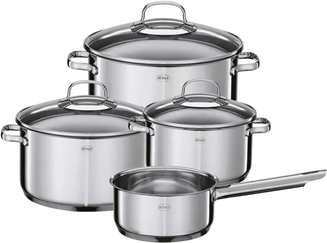 Set vase de gatit otel inoxidabil 4 piese Rosle Elegance 77yy_849841050 ...