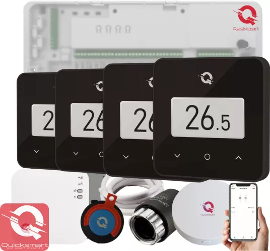 Automatizare Incalzire Pardoseala Q20 Controller 8 zone 4 Termostate ...