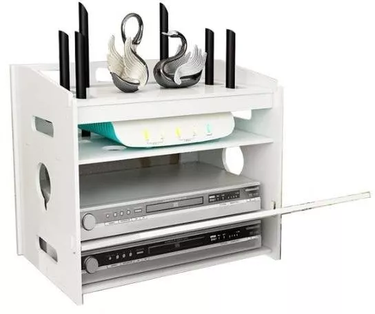 Raft Suport Router Wireless pentru mascare echipament WI-FI si fire ...