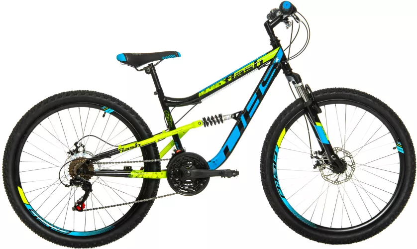 Bicicleta Full suspension DHS Flash - 26 Inch Negru DH262S14251 - cel.ro