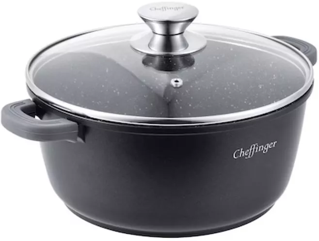 Cratita Cheffinger Capac de sticla termorezistenta cu buson de inox 13. ...