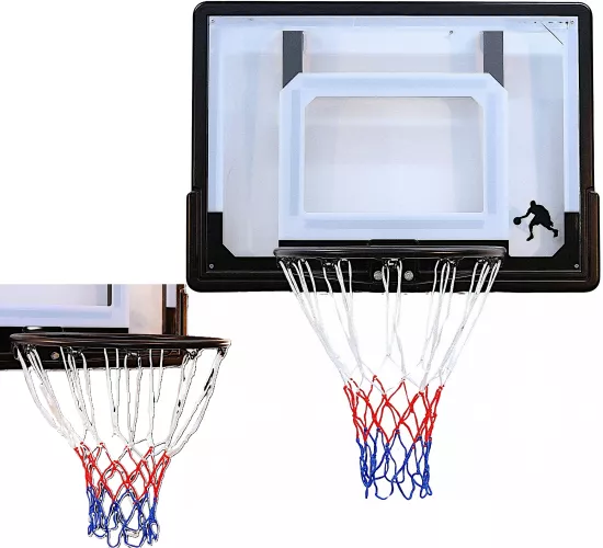 Cos baschet cu panou Zola diametru 38 cm 82 x 58 cm plasa inclusa cadru ...