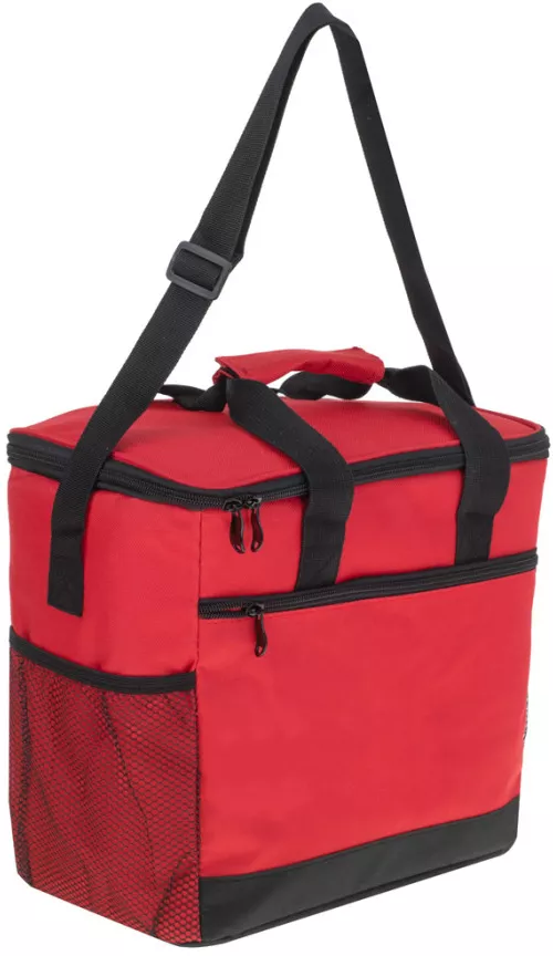 Geanta termica - izolanta de plaja sau camping 16 l rosie IK1147 - cel.ro