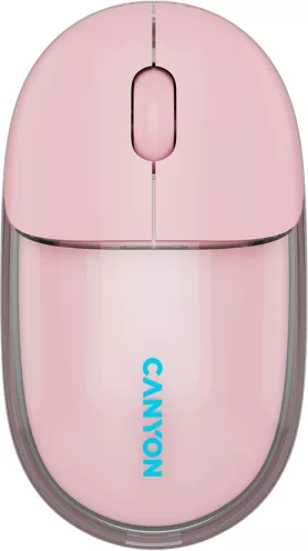 Mouse Optic Canyon OnClick 24 Bluetooth/USB Wireless Transparent-Pink ...