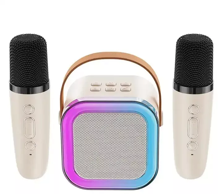 Boxa Karaoke Smart pentru Copii cu 2 Microfoane Wireless Difuzor ...