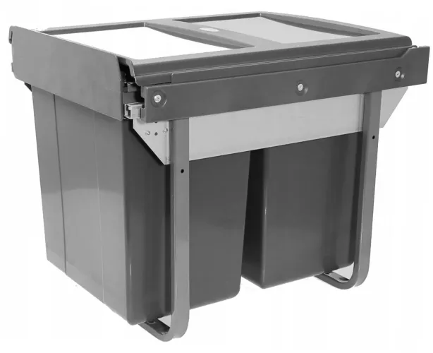 Cos de gunoi Practi Eco incorporabil cu 2 compartimente x 20 L pentru ...