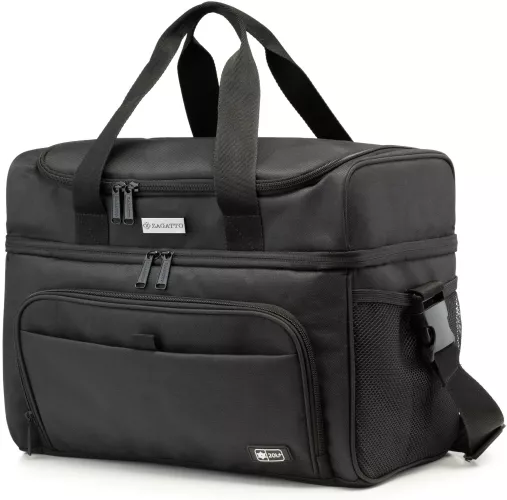 Geanta termoizolanta mare Zagatto Neagra Lunch Box Ideala pentru picnic ...