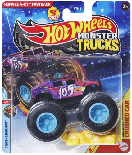 Hot Wheels Monster Truck Masinuta Humvee 4-ct Fastback Scara 1 64 zmz5_405115709 - cel.ro