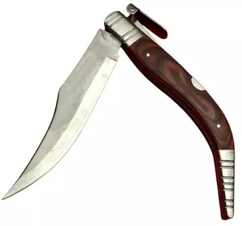 Briceag de vanatoare cricket lama otel inoxidabil maro 50 cm vfkz ...