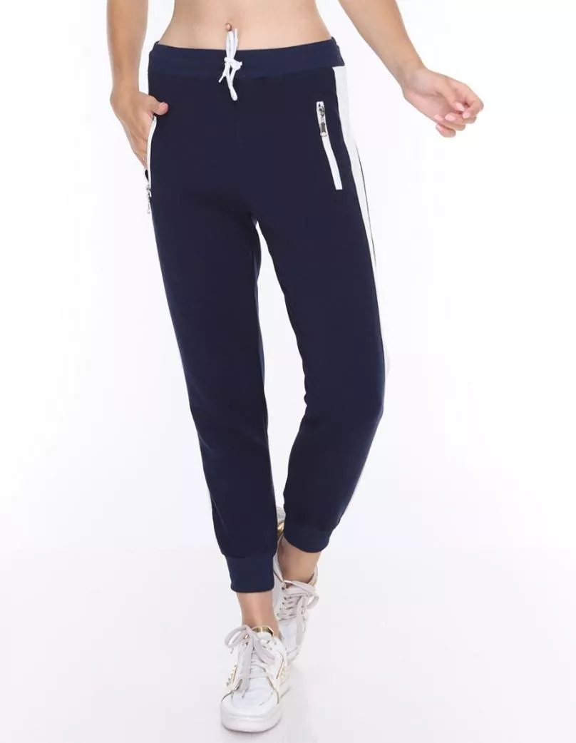 Pantaloni trening dama Anita lungi subtiri bumbac S bleumarin 800423 ...