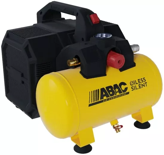 Compresor de aer cu piston fara ulei silentios - 0.55 kW 110 L/min 8 ...