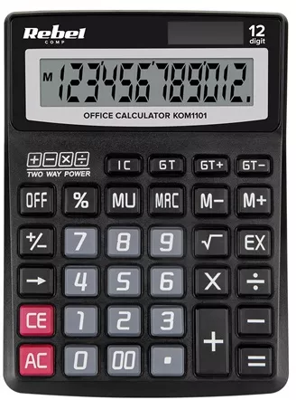 Calculator de birou 12 digiti oc-100 rebel kom1101 - cel.ro