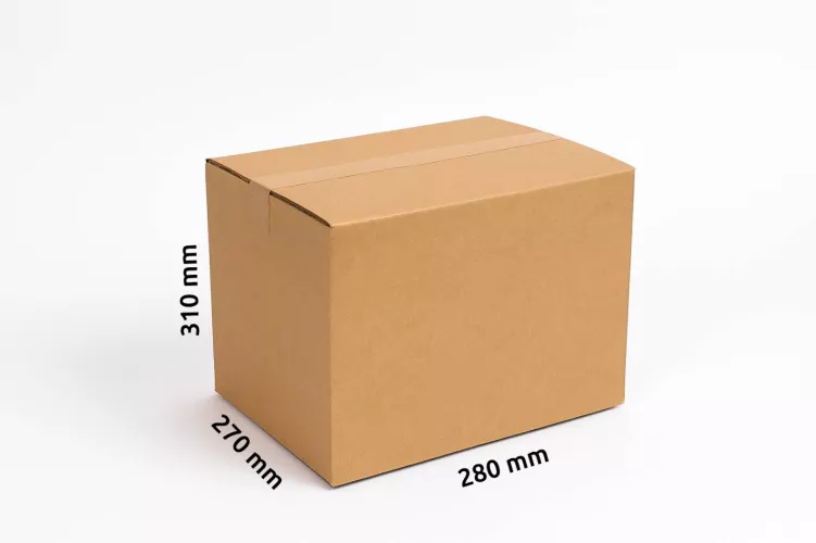 Set 40 cutii clasice natur din carton ondulat CO3 280X270X310 CO3 ...