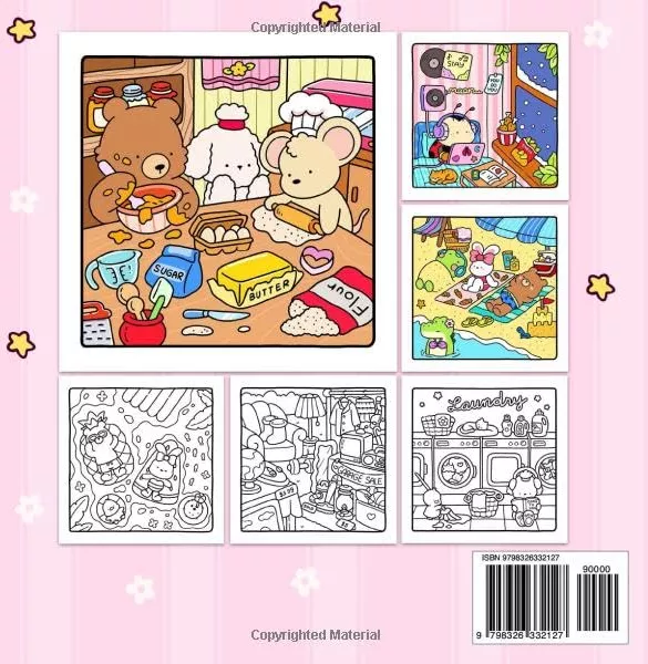Carte de colorat pentru toate varstele Coco Wyo Cozy Friends 03r0 ...