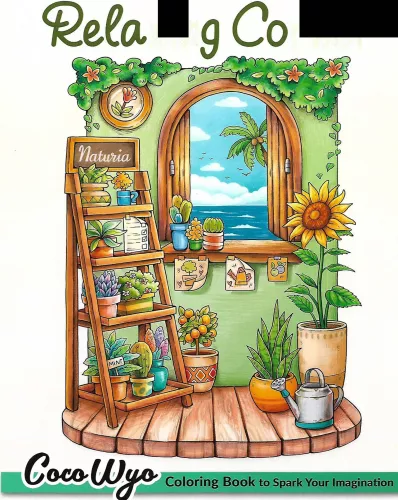 Carte de colorat pentru toate varstele Coco Wyo Relaxing Corner 1gva ...