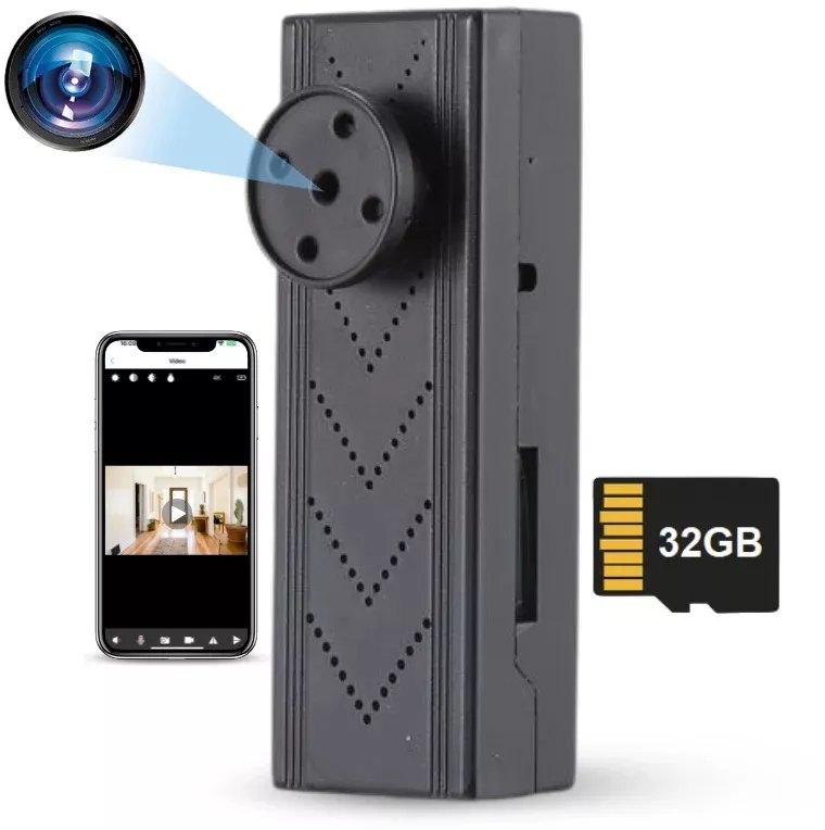 Nasture cu Camera Spion iUni IP131 Wi-Fi 4K Card Micro SD 32GB t2e0 ...