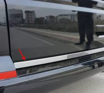 Ornament muchie inox haion portbagaj VW Transporter T5 Caravelle 2003 ...