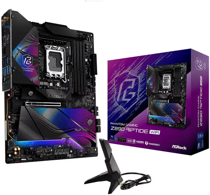 Placi de baza MB Asrock Z890 PG RIPTIDE WIFI LGA1851 - cel.ro