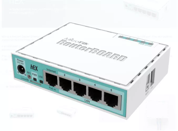 Routere MIKROTIK 5-PORT GIGABIT ETHERNET ROUTER ONLINERB750GR3QAZN - cel.ro