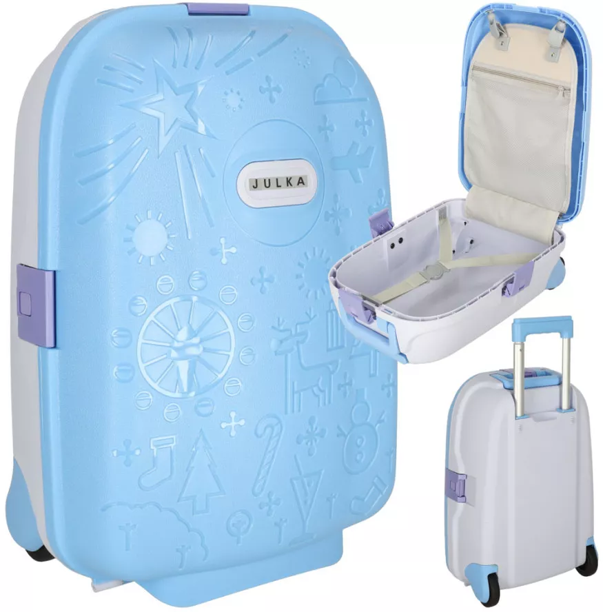 Troler Voiaj Pentru Copii Cu Roti silentioase autocolante nume albastru ...