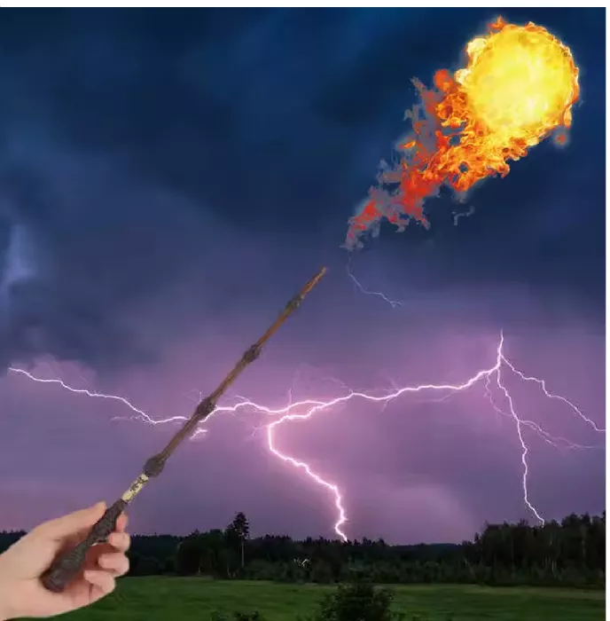 Bagheta Dumbledore din Otel Foc Hartie incendio model THK® nmey_618006383 - cel.ro