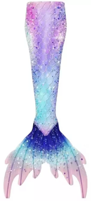 Coada Costum de Baie Sirena Ariel Albastru Pastel - THK® - 150 cm - 11 ...