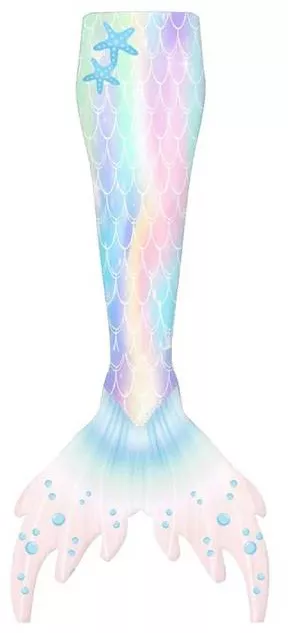 Coada Costum de Baie Sirena Ariel Stele de Mare - THK® - 130 cm - 7-8 ...
