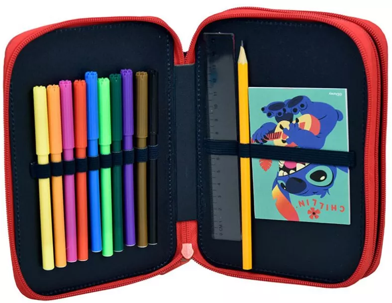 Penar echipat cu doua Fermoare Disney Lilo si Stitch GIM34200100 - cel.ro