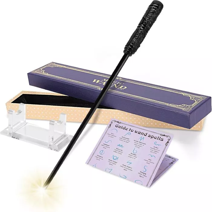 Bagheta Severus Snape din Otel Led Neagra THK® pgbm_618006259 - cel.ro