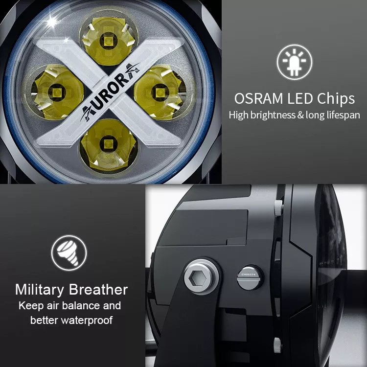 PROIECTOR LED AURORA 40w 10.16cm SET 2 BUC LED-4-RAT3 - cel.ro