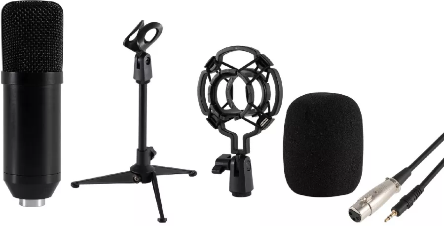 Set Microfon De Studio Tripod Xlr-3 5mm ltr4_225796271