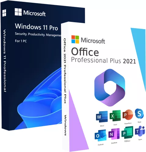 Windows 11 Pro + Office 2021 Pro Plus Retail - licente transferabile ...