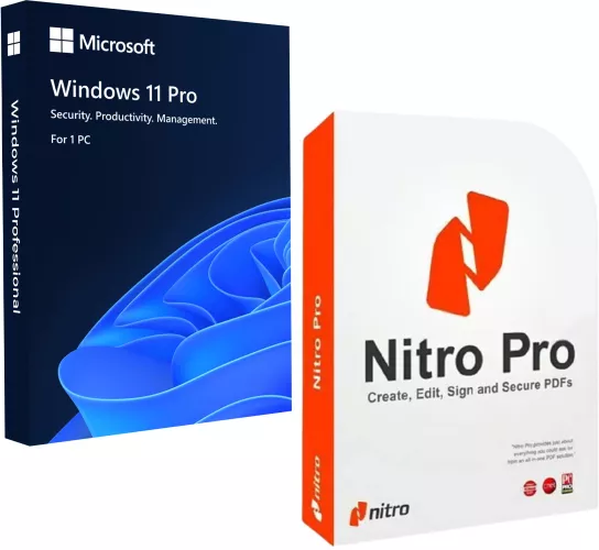 Licenta Windows 11 Pro + Editare PDF Nitro Pro 10 - Licente permanente - cel.ro