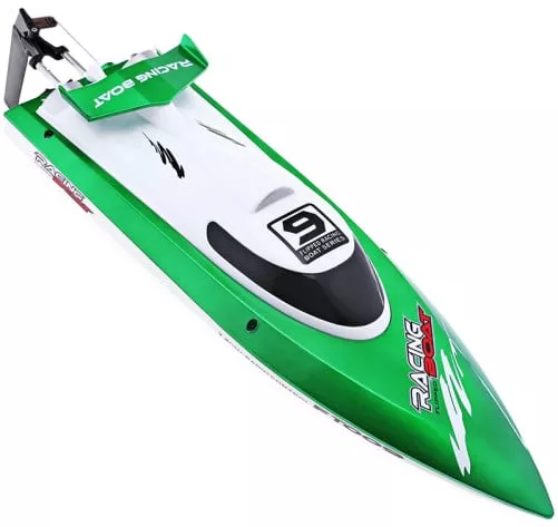 Barca cu telecomanda iUni FT009 Top Speed Racing Flipped Boat Verde ...