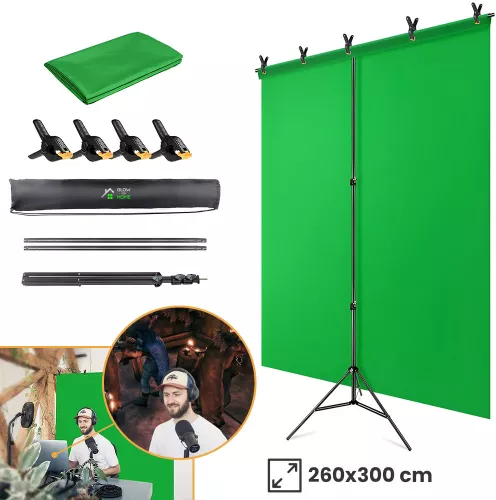 Kit perete fundal verde profesional pentru studio foto/video ...