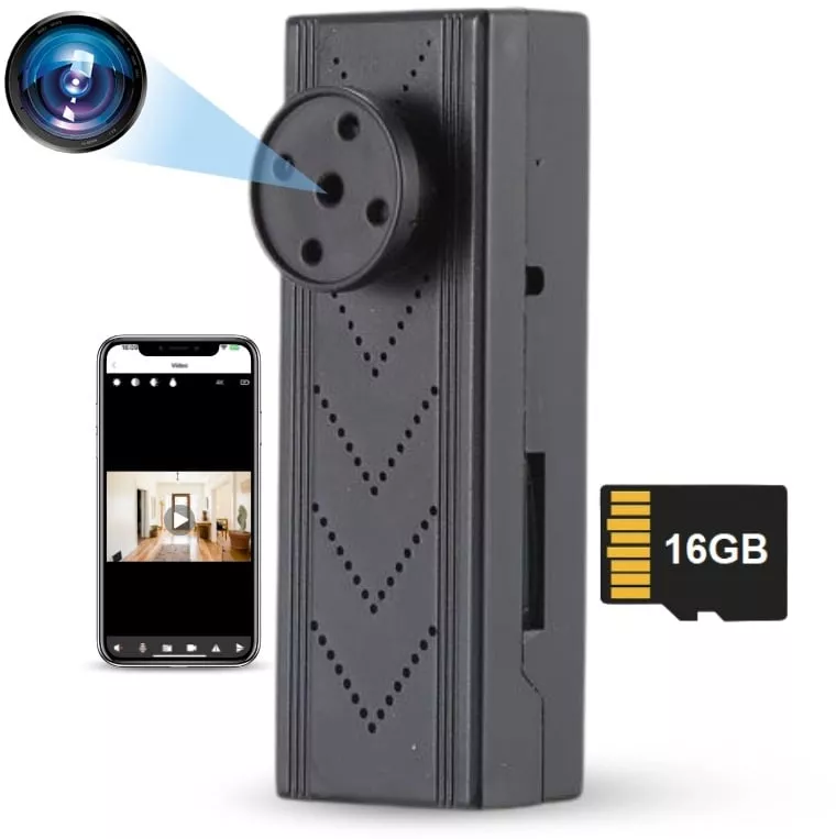 Nasture cu Camera Spion iUni IP131 Wi-Fi 4K Card Micro SD 16GB lajp ...