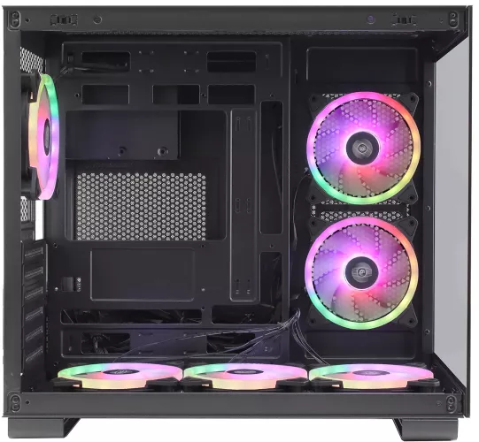 Carcasa Acvariu Gaming PcCOOLER C3 T500 ARGB BK Middle Tower 6 ventilatoare