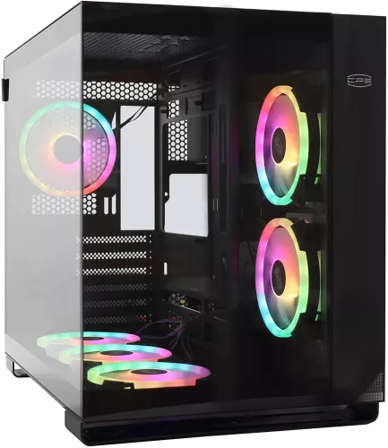 Carcasa Acvariu Gaming PcCOOLER C3 T500 ARGB BK Middle Tower 6 ventilatoare