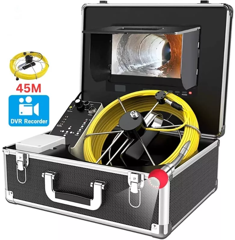 Camera Inspectie video canalizare 45m iUni ICT13 Monitor 10 inch ...