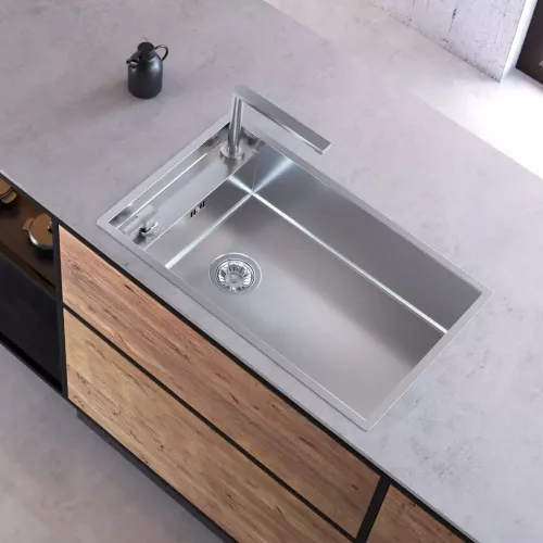 Chiuveta bucatarie inox CookingAid TASCA PHANTOM SIDE PA70 INVISIBLE cu ...