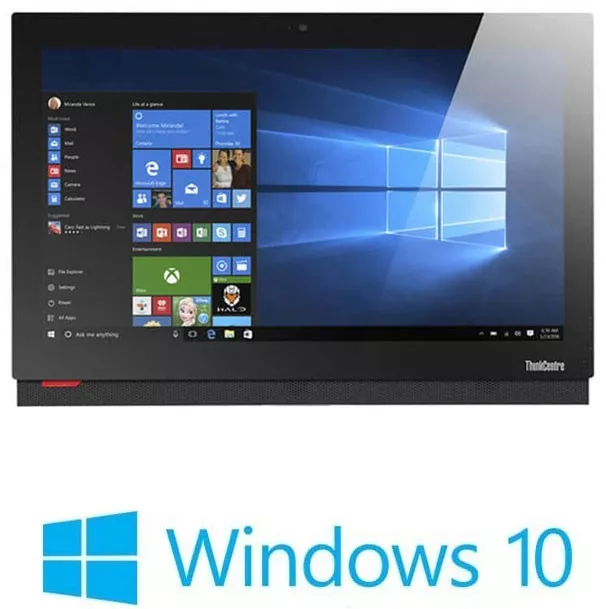 All-in-One Lenovo M810z Quad Core i5-7500 16GB DDR4 256GB SSD Win 10 ...