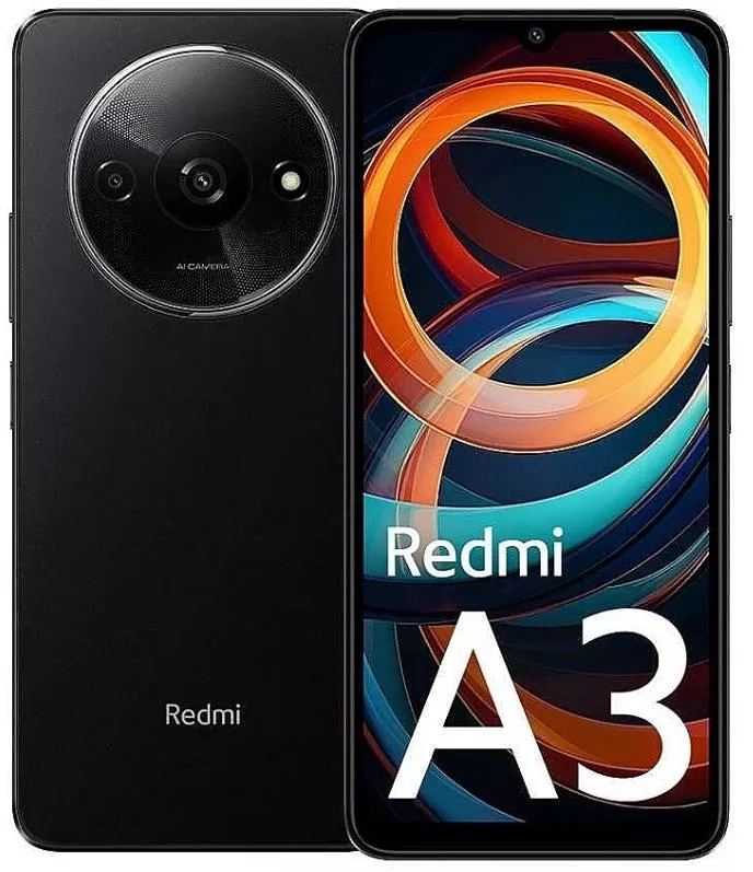 Telefon Xiaomi Redmi A3 Dual SIM 64GB 3GB RAM Midnight Black mzb0gl8eu