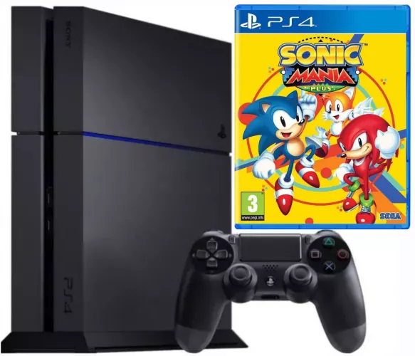Consola Sony Playstation 4 500GB + Controller + Joc Sonic Mania Plus ...